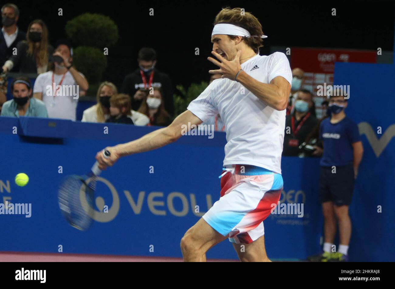 Alexander Zverev d'Allemagne lors du tournoi de tennis Open Sud 2022, ATP 250 le 05 février 2022 ...