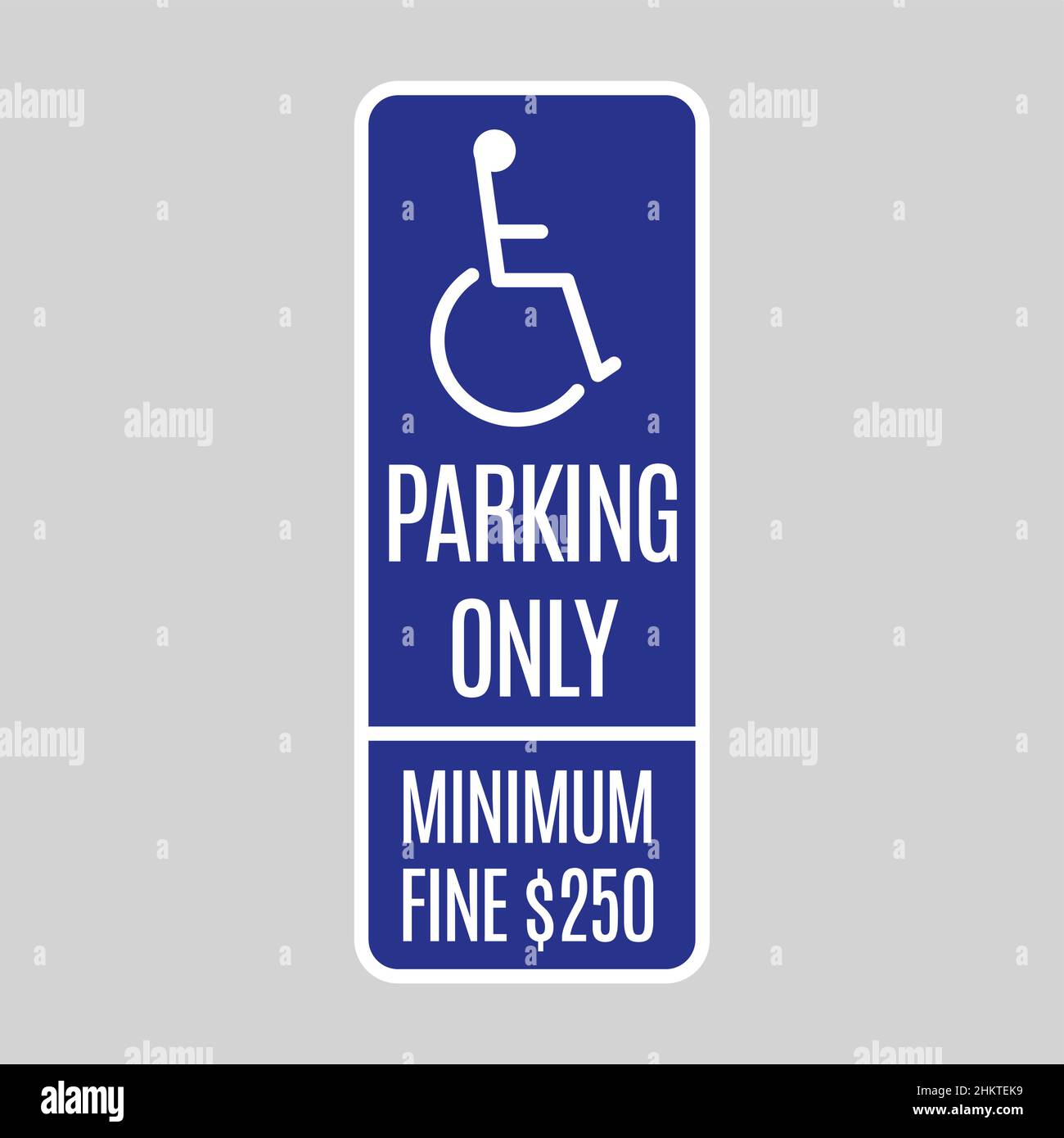 Signalisation routière pour les personnes handicapées uniquement pour ...
