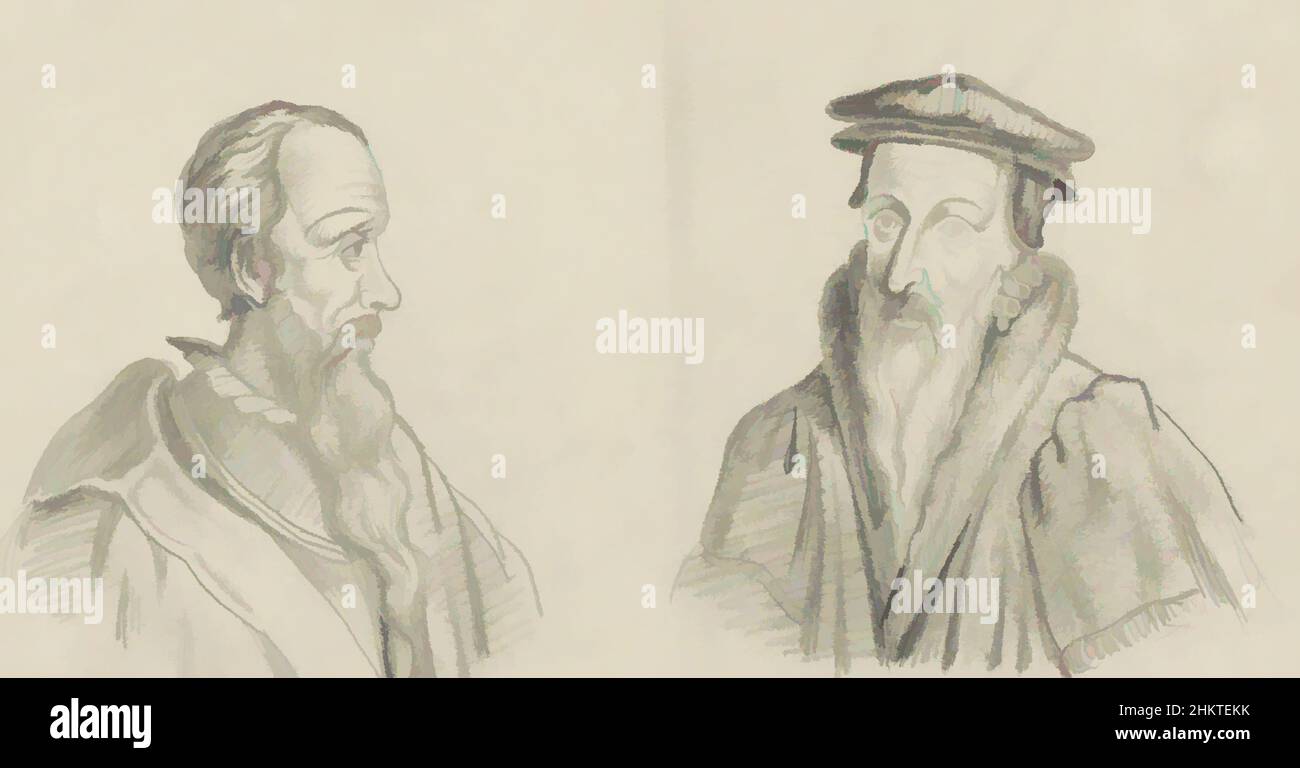 Art inspiré par les Portraits de Clément Marot et Theodorus Beza ...