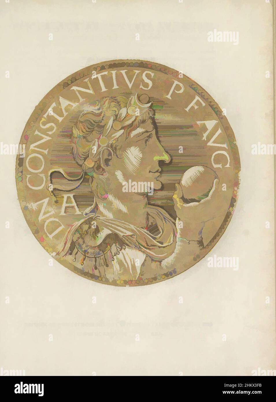 Art inspiré par Portrait de l'empereur Constantius IIles images presse ...