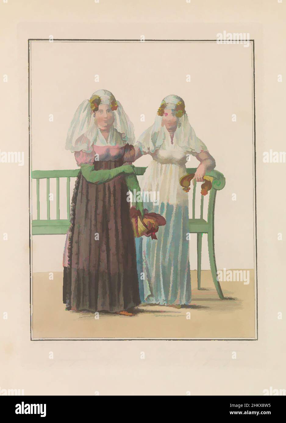 Art inspiré par Une frisonne et une Groningue Girl, Une Vriesch et ...