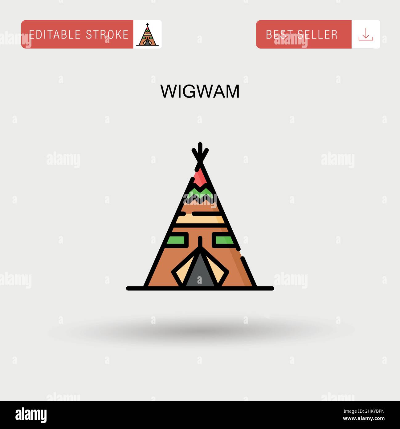 Indian wigwam Banque d'images vectorielles - Alamy