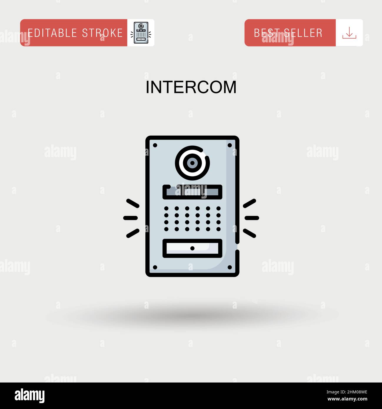 Panneau d'interphone Banque d'images vectorielles - Alamy