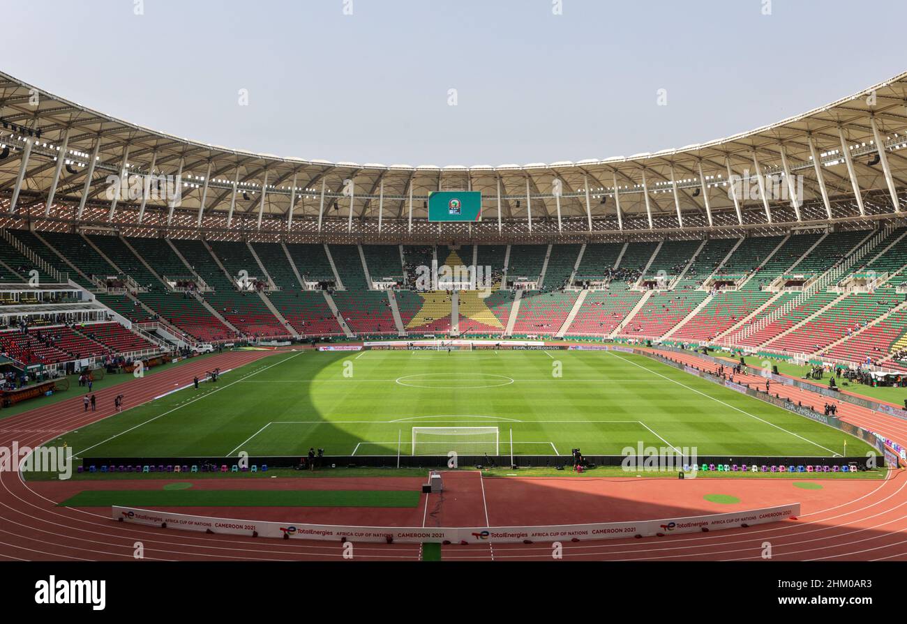 CAMEROUN, Yaoundé, février 06 2022 - Une vue générale du stade d'Olembe ...