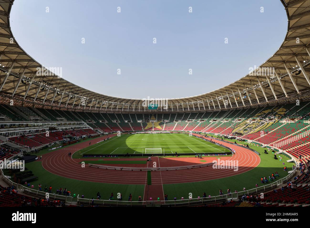 CAMEROUN, Yaoundé, février 06 2022 - Une vue générale du stade d'Olembe ...