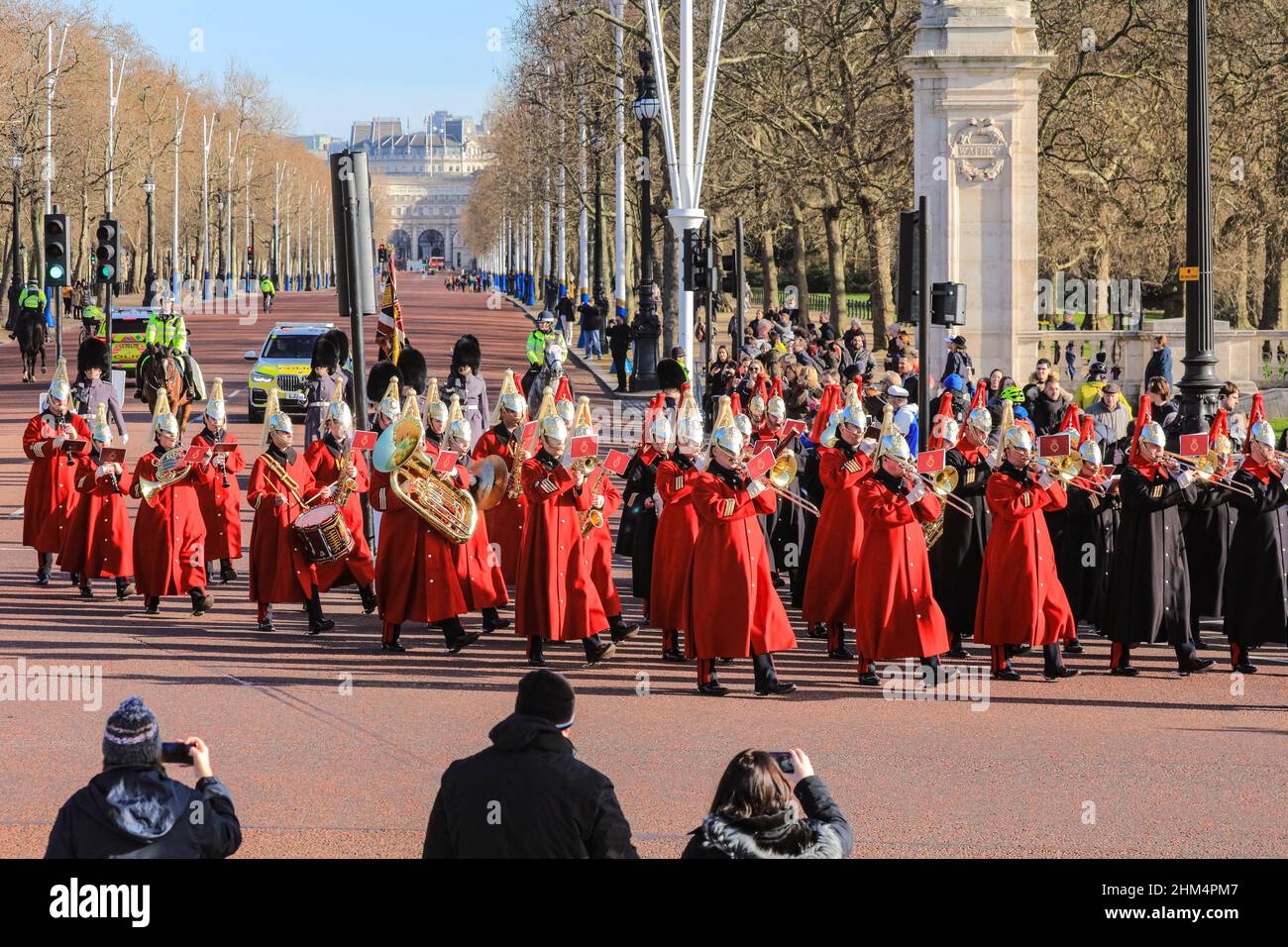 Londres, Royaume-Uni.07th févr. 2022.Le 5th Regiment Royal Artillery ...