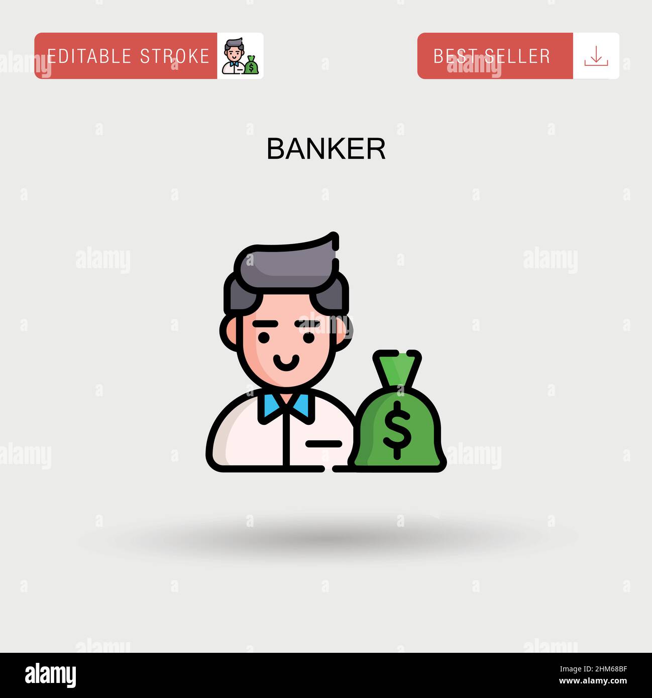 La banquiere Banque d'images vectorielles - Alamy