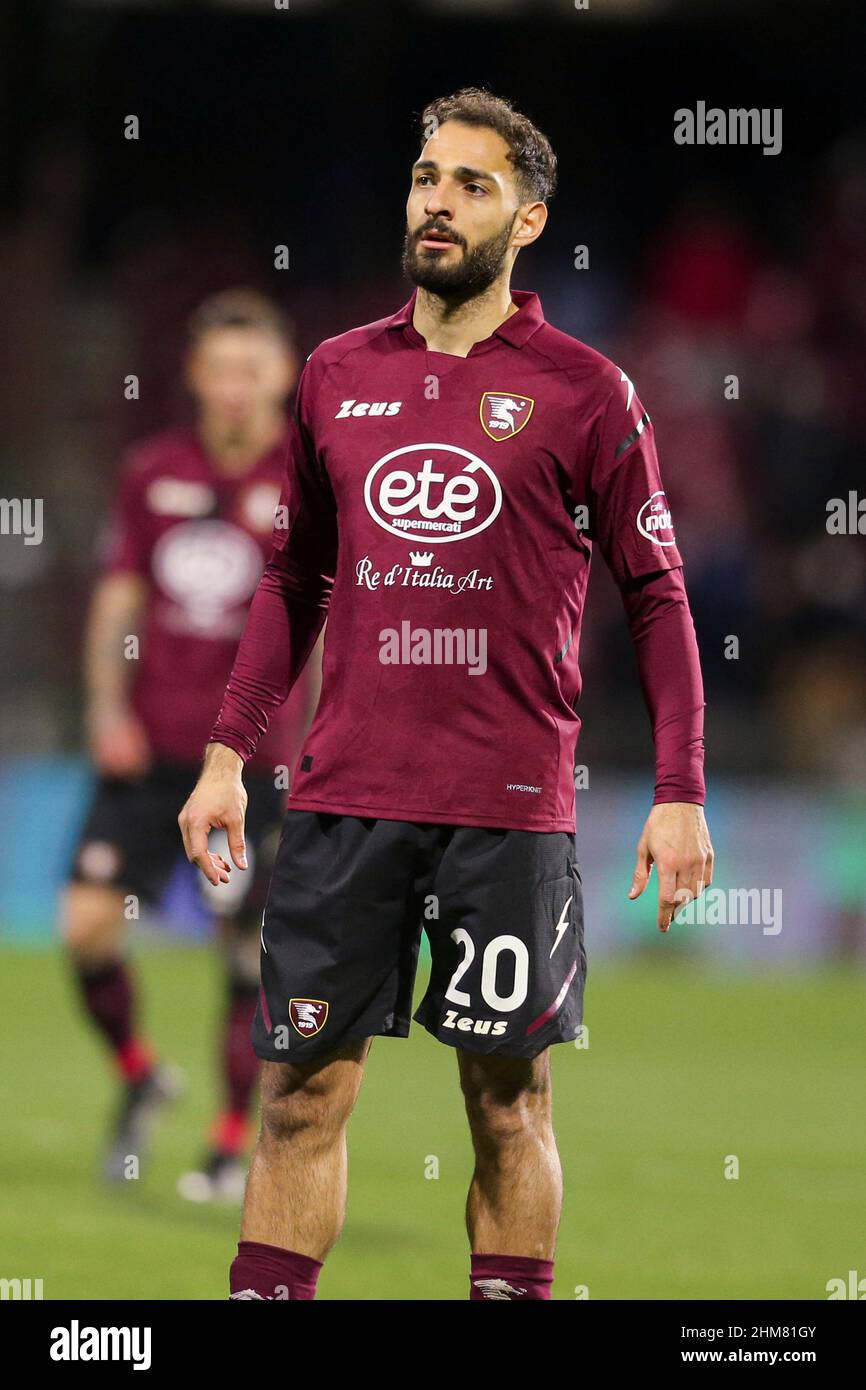Grigoris Kastanos, milieu de terrain chypriote de Salernitana, regarde pendant la série Un match ...