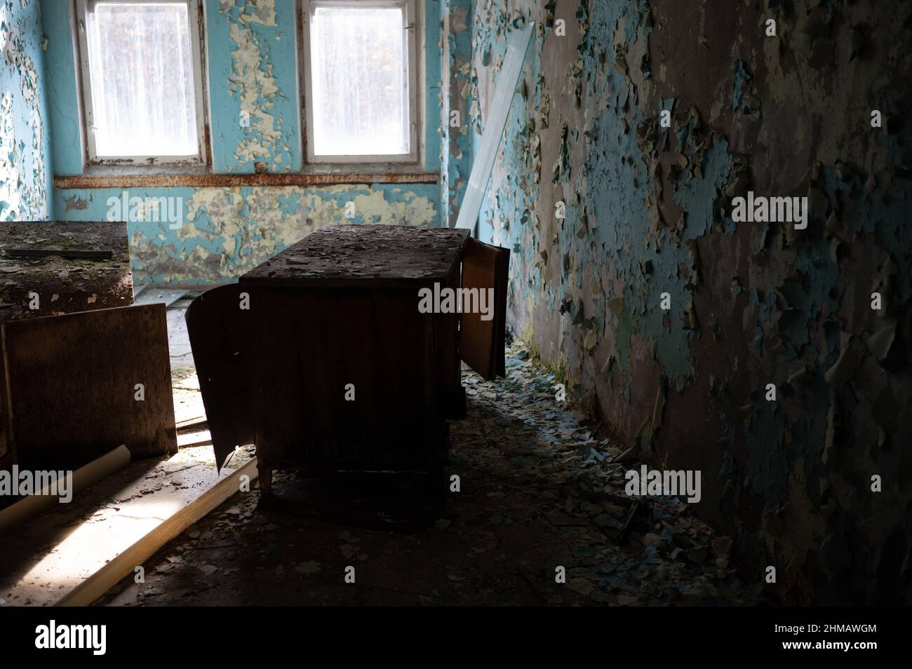 L'installation radar soviétique de Duga, autrefois secrète, près de Tchernobyl, contient des ...