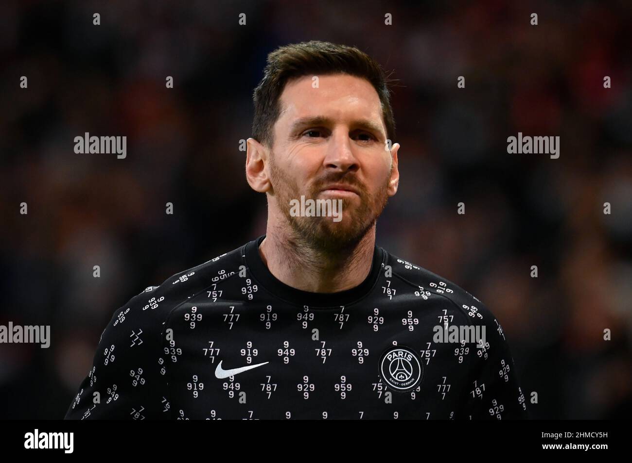 Lille- PSG Lionel Messi pendant le match entre le LOSC et Paris Saint ...