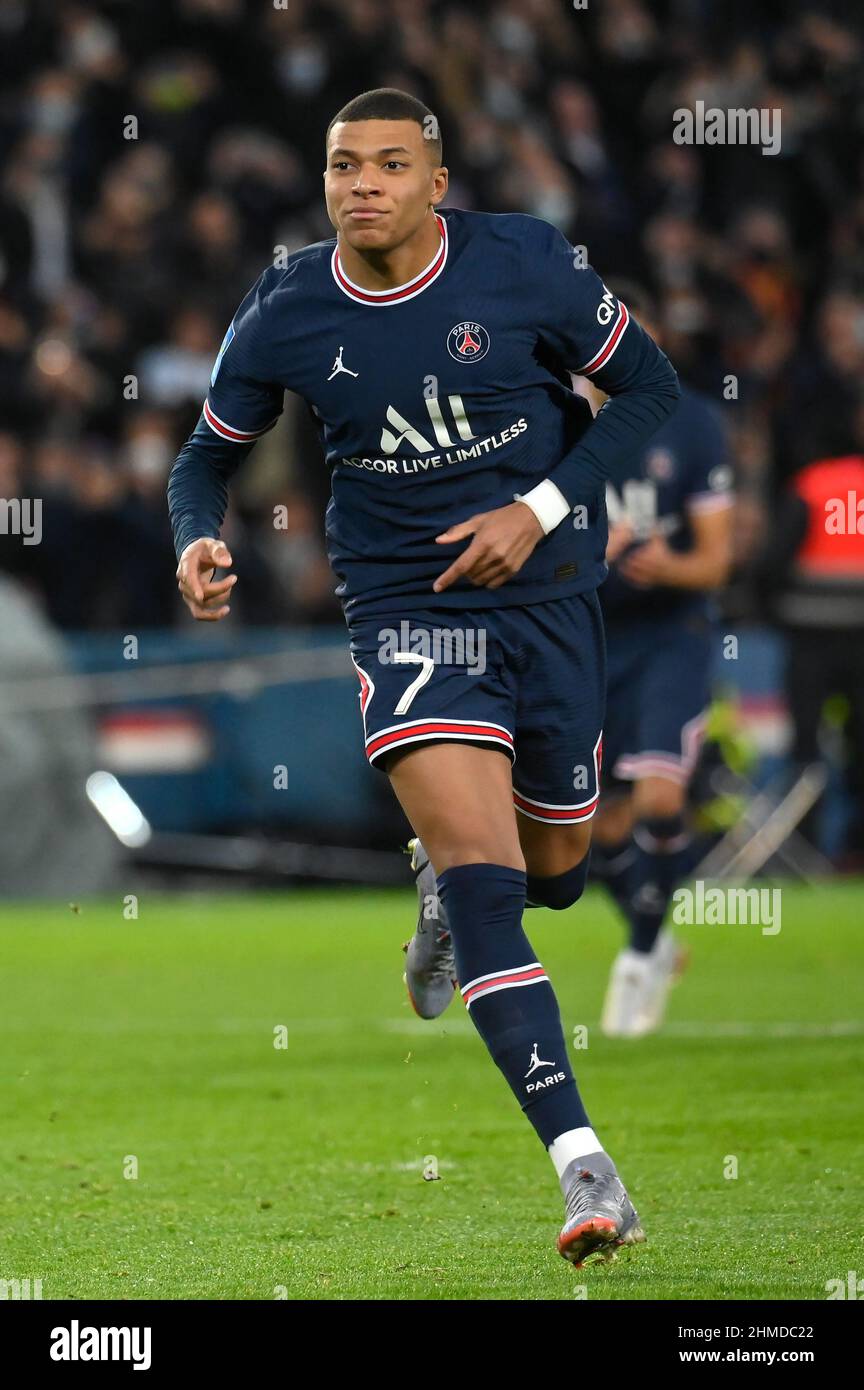 PSG - Monaco célébration de Kylian Mbappe lors du match PSG contre ...