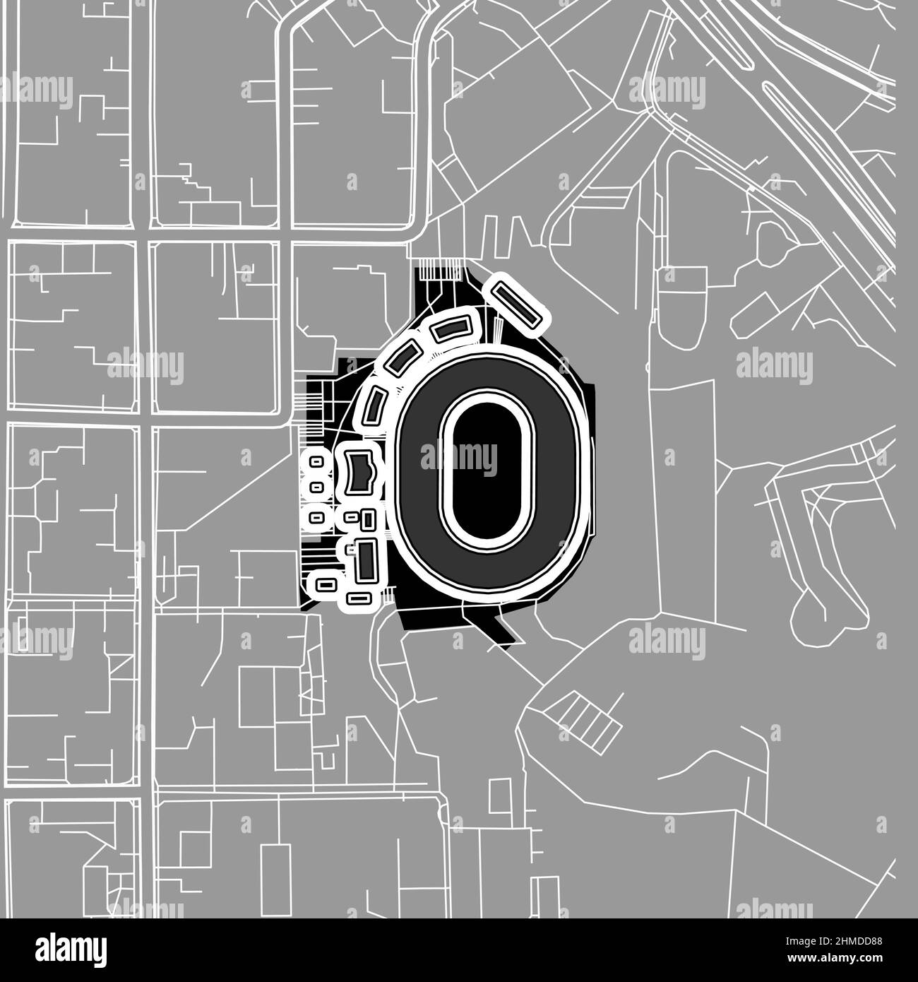 Kiev, Baseball MLB Stadium, carte vectorielle. La carte du statium de ...