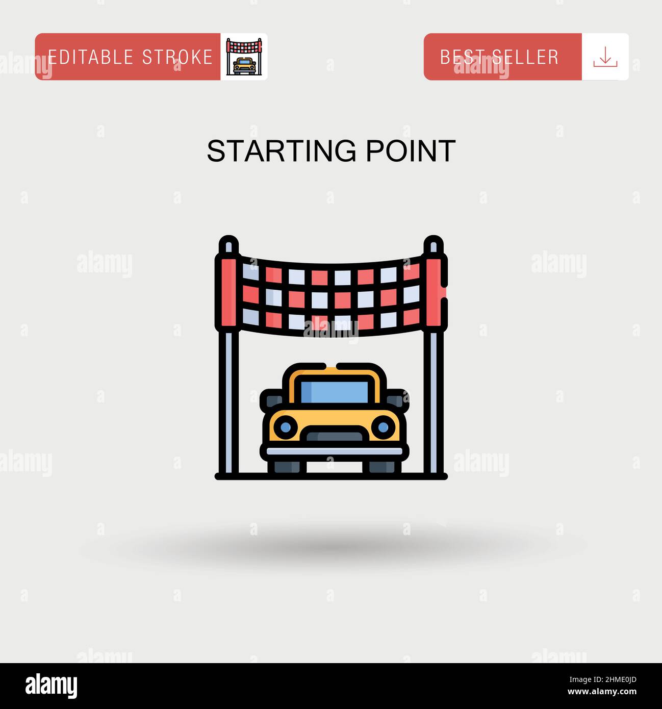Point de départ de la course Banque d'images vectorielles - Alamy