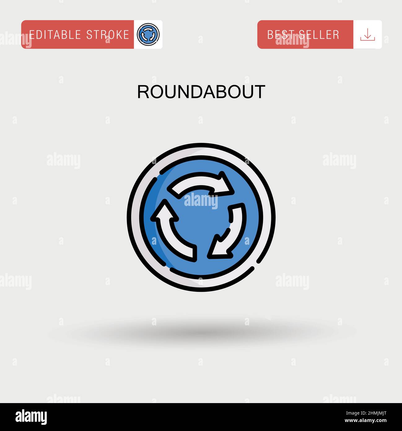 Rond point moderne Banque d'images vectorielles - Alamy