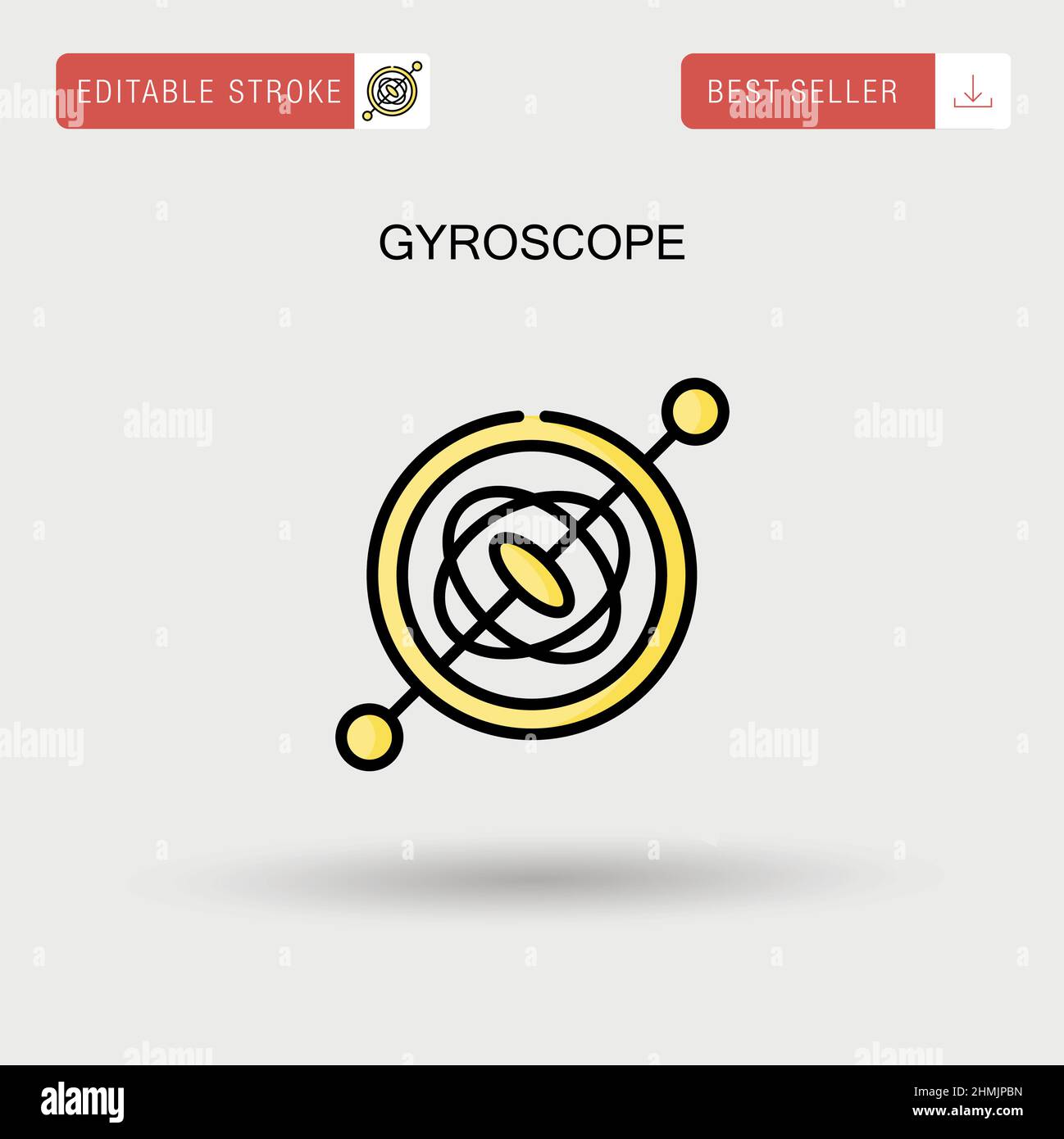 Gyroscope logo Banque d'images vectorielles - Alamy
