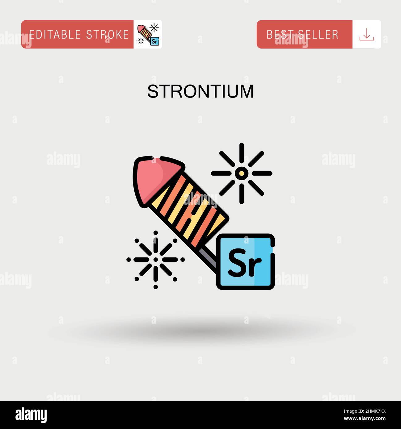 Strontium atomic structure Banque de photographies et d’images à haute ...