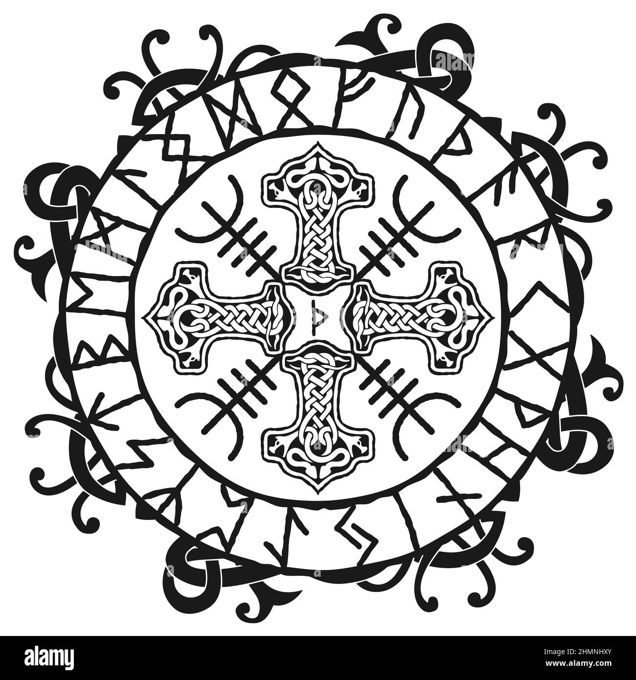 Dessin de rune viking Banque de photographies et d’images à haute ...