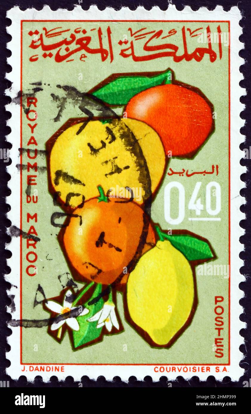 Timbre imprimé par maroc Banque de photographies et d’images à haute ...