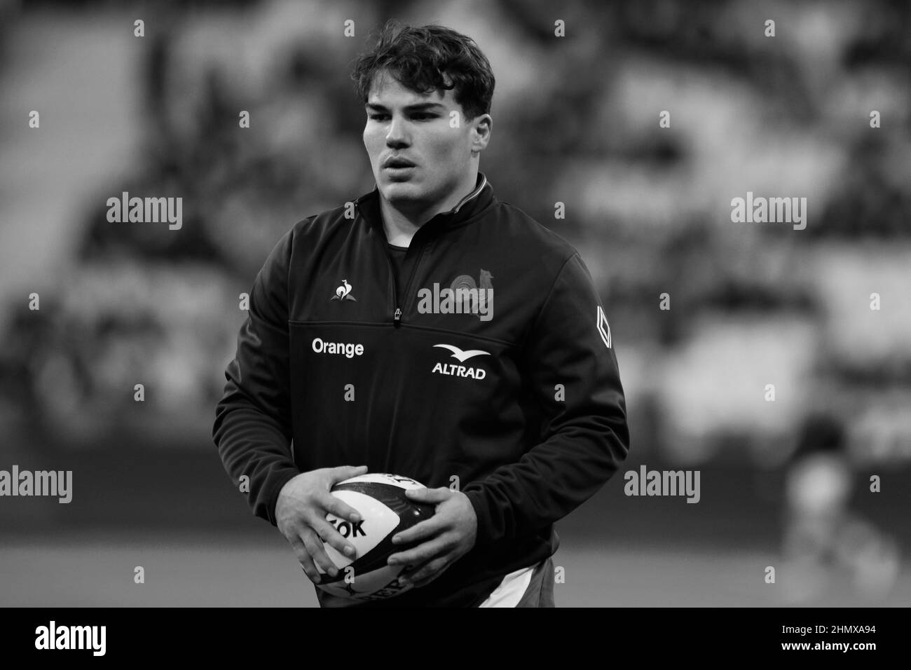 Antoine dupont rugby Banque d'images noir et blanc - Alamy