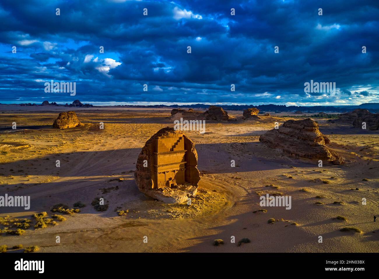Arabie Saoudite, région d'Al Madinah, Alula ou Al Ula, tombe nabatéenne ...