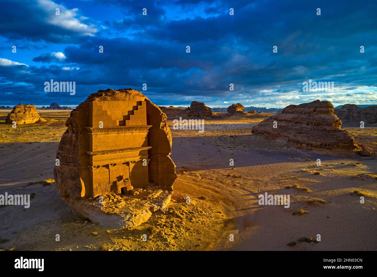 Arabie Saoudite, région d'Al Madinah, Alula ou Al Ula, tombe nabatéenne ...
