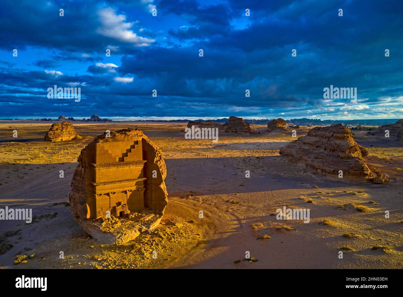 Arabie Saoudite, région d'Al Madinah, Alula ou Al Ula, tombe nabatéenne ...