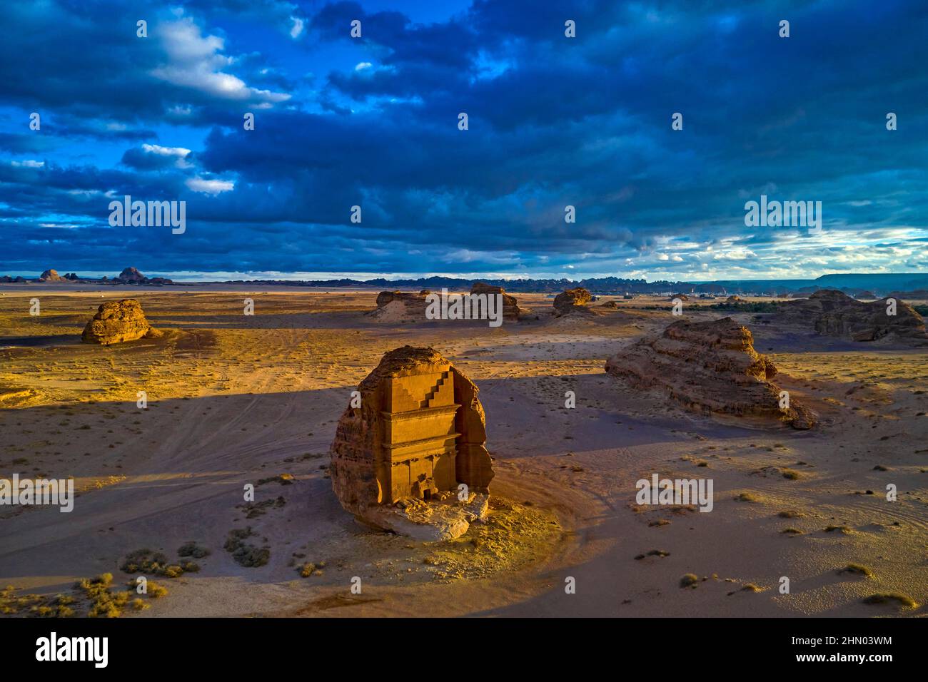 Arabie Saoudite, région d'Al Madinah, Alula ou Al Ula, tombe nabatéenne ...