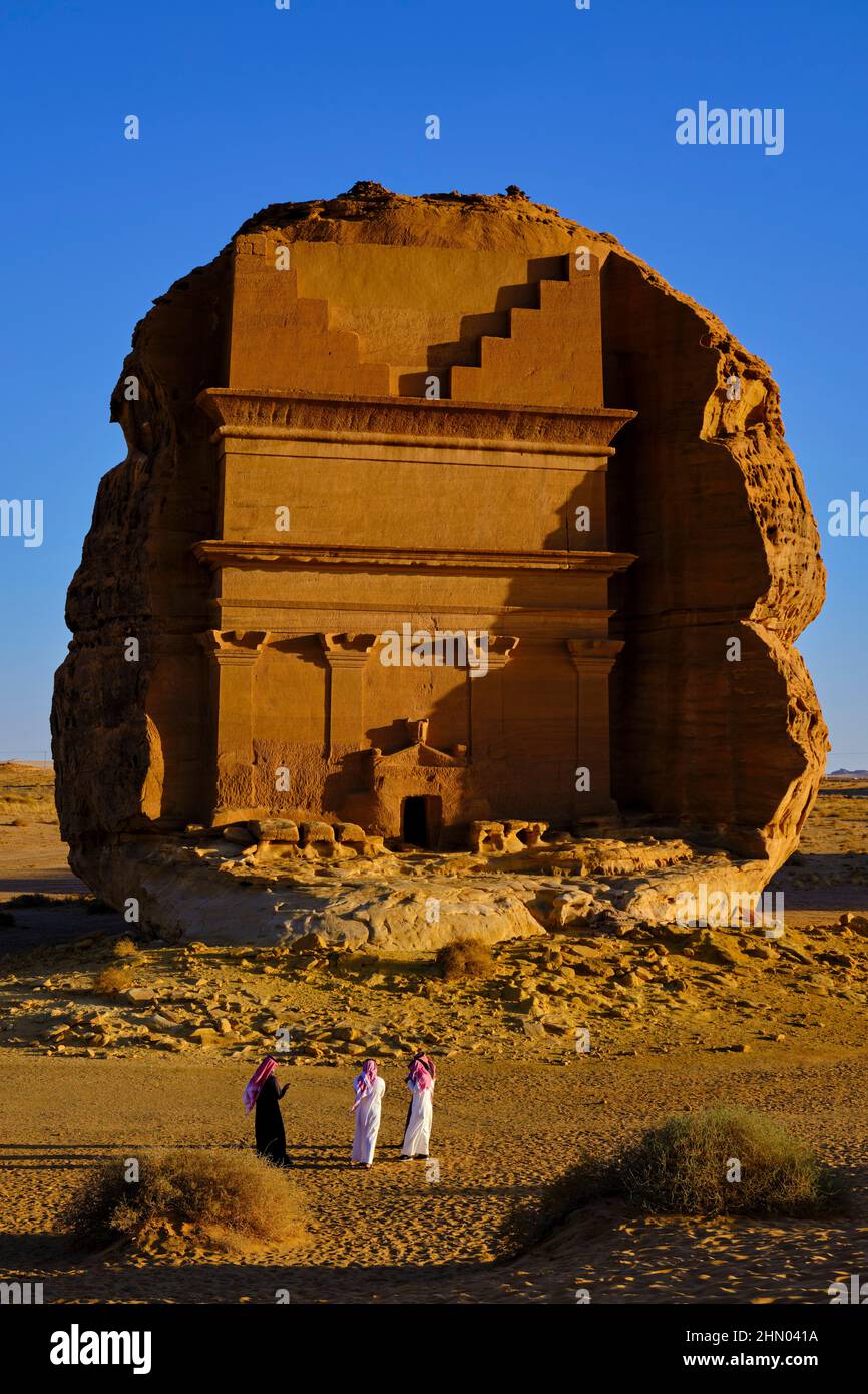 Arabie Saoudite, région d'Al Madinah, Alula ou Al Ula, tombe nabatéenne ...
