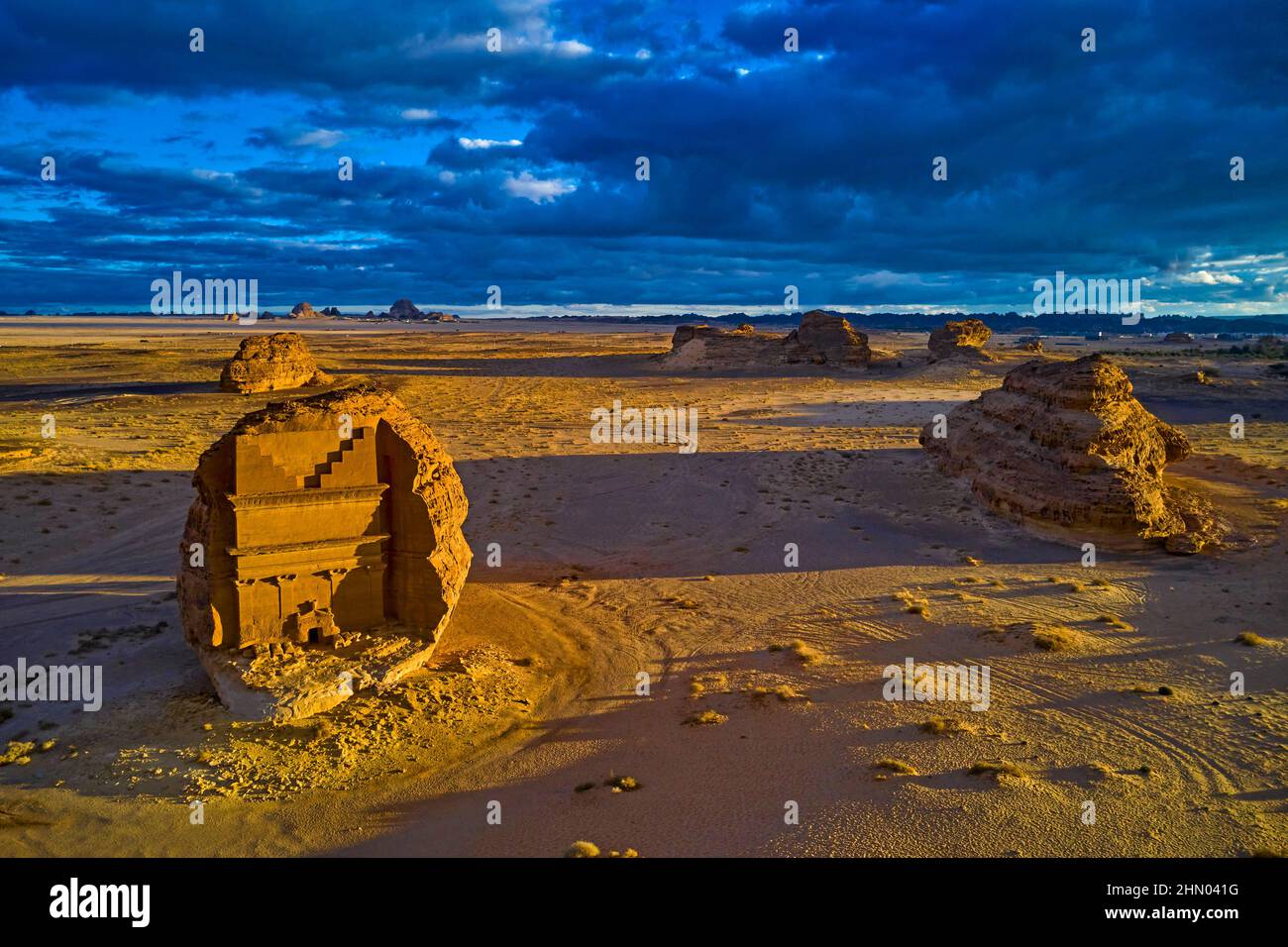 Arabie Saoudite, région d'Al Madinah, Alula ou Al Ula, tombe nabatéenne ...