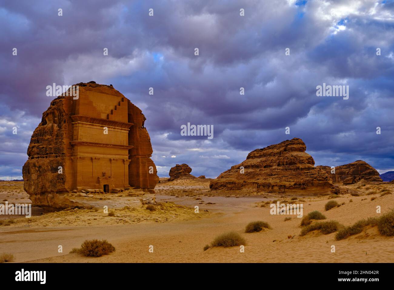Arabie Saoudite, région d'Al Madinah, Alula ou Al Ula, tombe nabatéenne ...