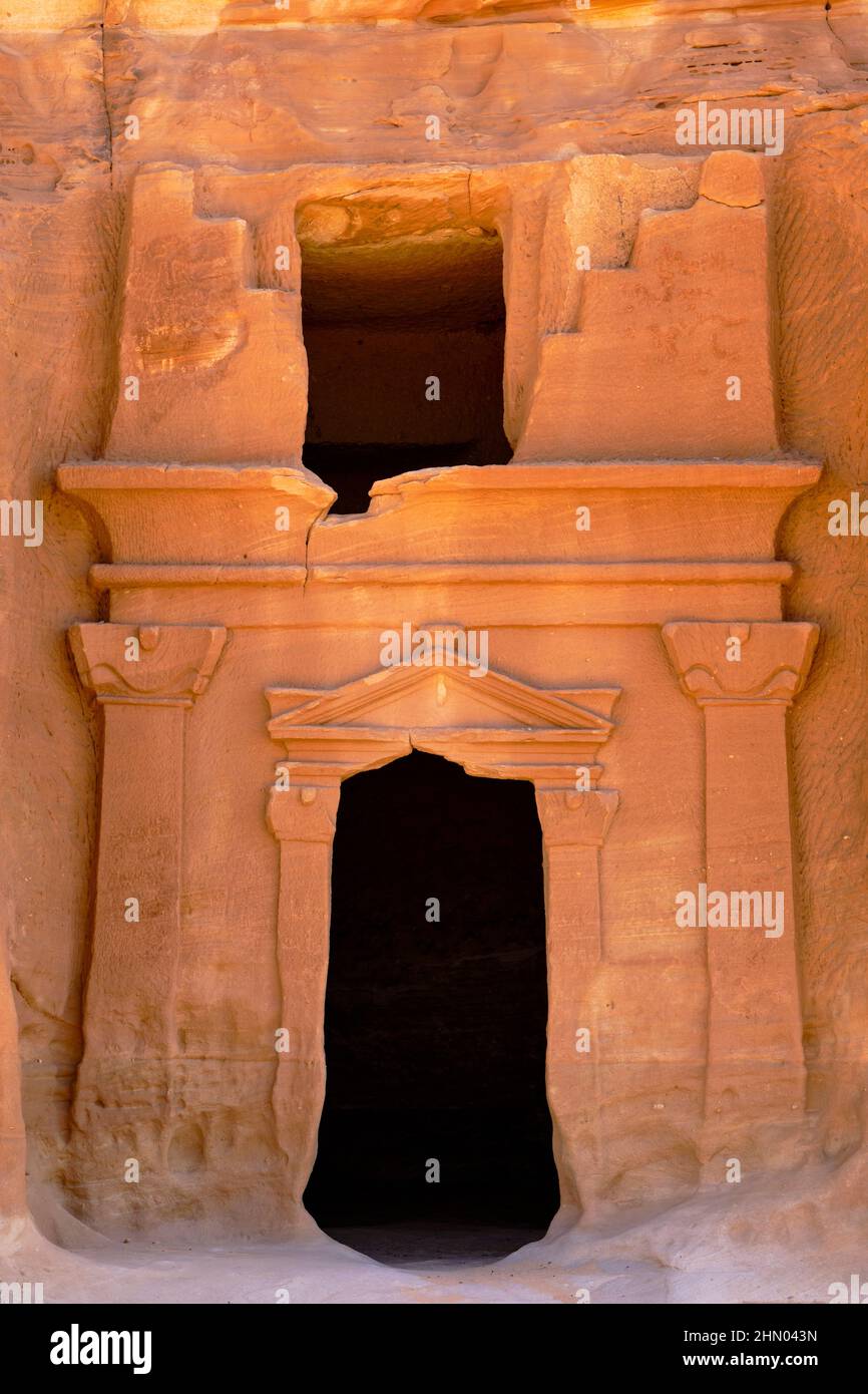 Arabie Saoudite, région d'Al Madinah, Alula ou Al Ula, tombe nabatéenne ...