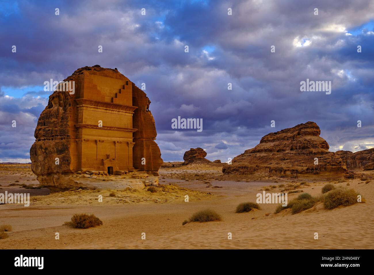 Arabie Saoudite, région d'Al Madinah, Alula ou Al Ula, tombe nabatéenne ...