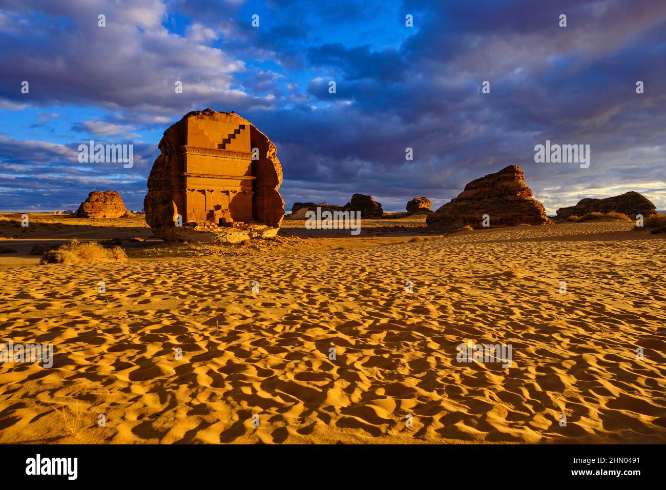 Arabie Saoudite, région d'Al Madinah, Alula ou Al Ula, tombe nabatéenne ...