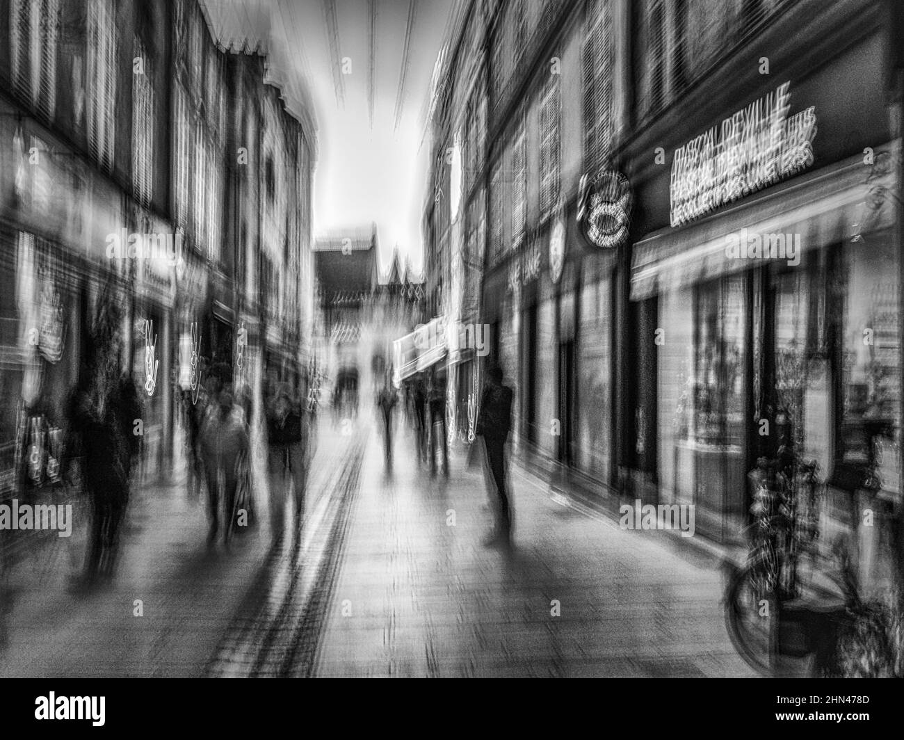 Beaune center Banque d'images noir et blanc - Alamy