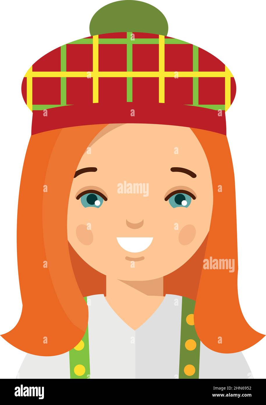 Femme kilt Banque d'images vectorielles - Alamy