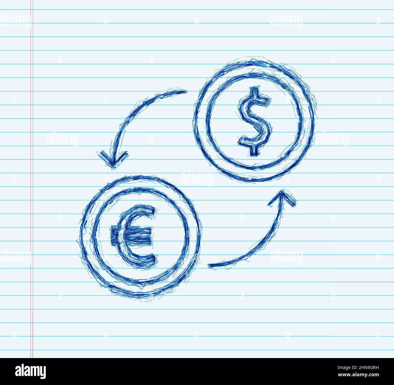 Icône d'échange d'argent. Symbole de devise bancaire. Symbole d ...
