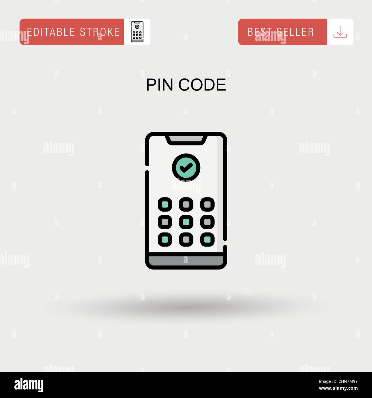 Verrouillage par code pin Banque d'images vectorielles - Alamy