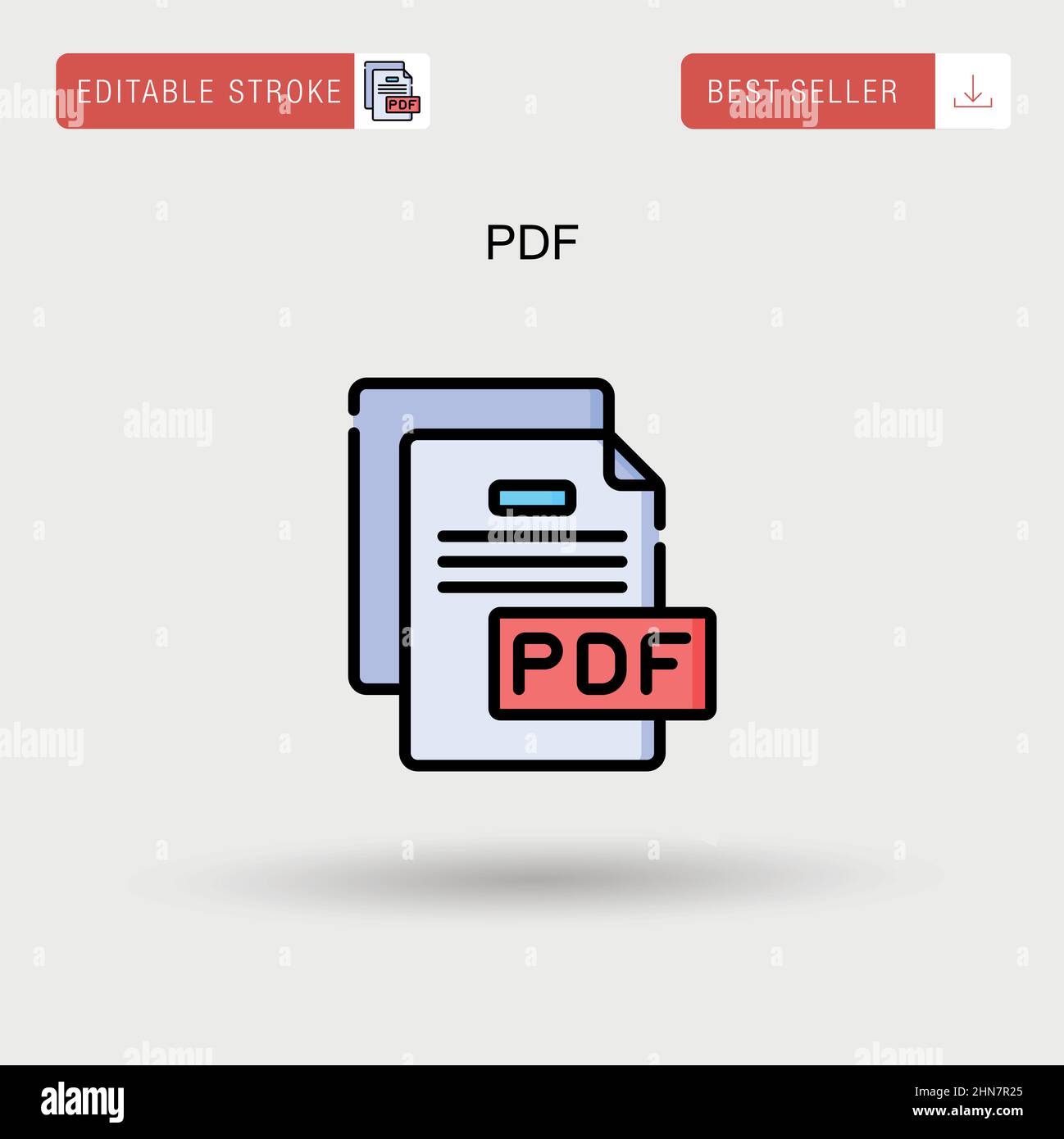 Pdf icône vecteur Banque de photographies et d’images à haute ...