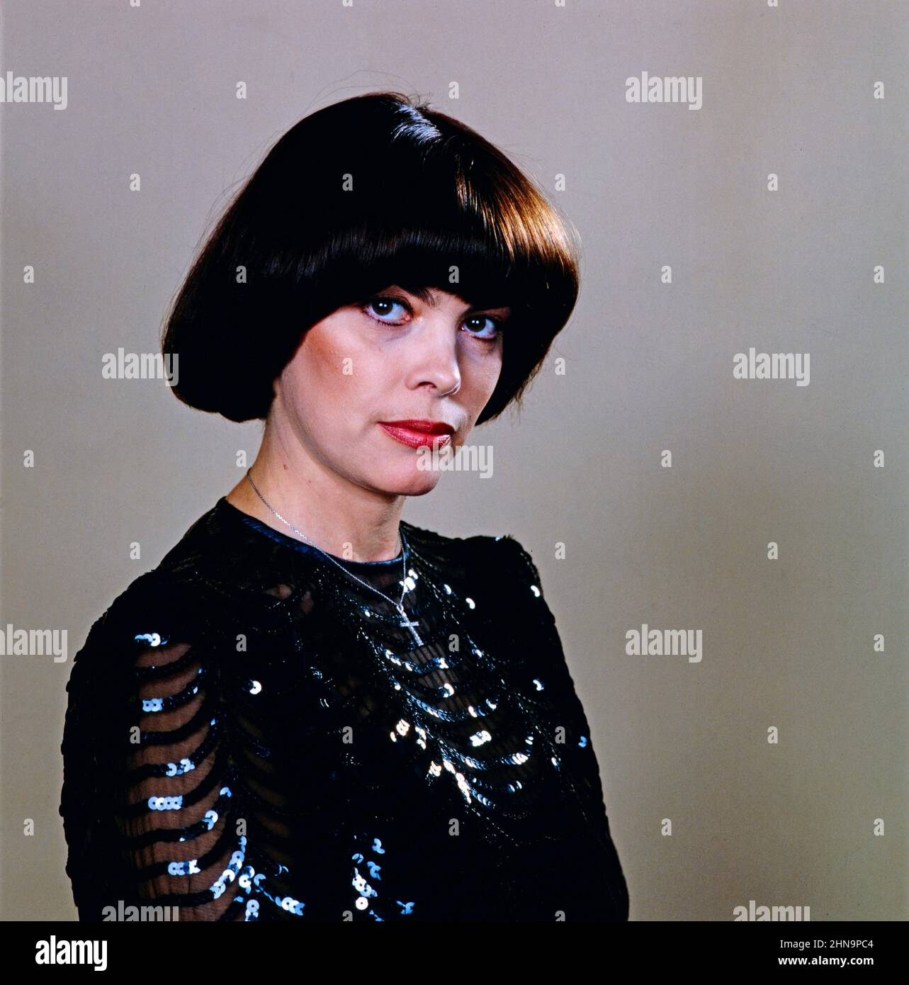 Mireille Mathieu, berühmte französische Sängerin, Portrait vers 1987 ...