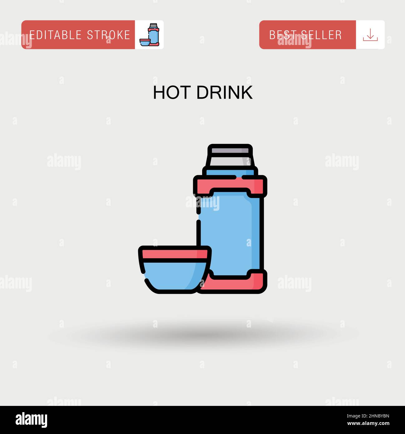 Boisson chaude vapeur Banque d'images vectorielles - Alamy