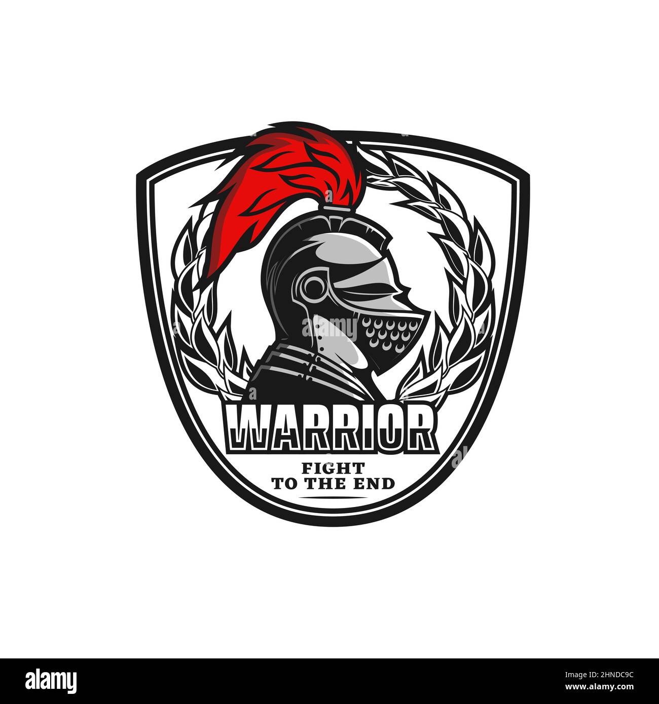 Icône guerrier médiéval, bouclier héraldique avec couronne de chevalier ...