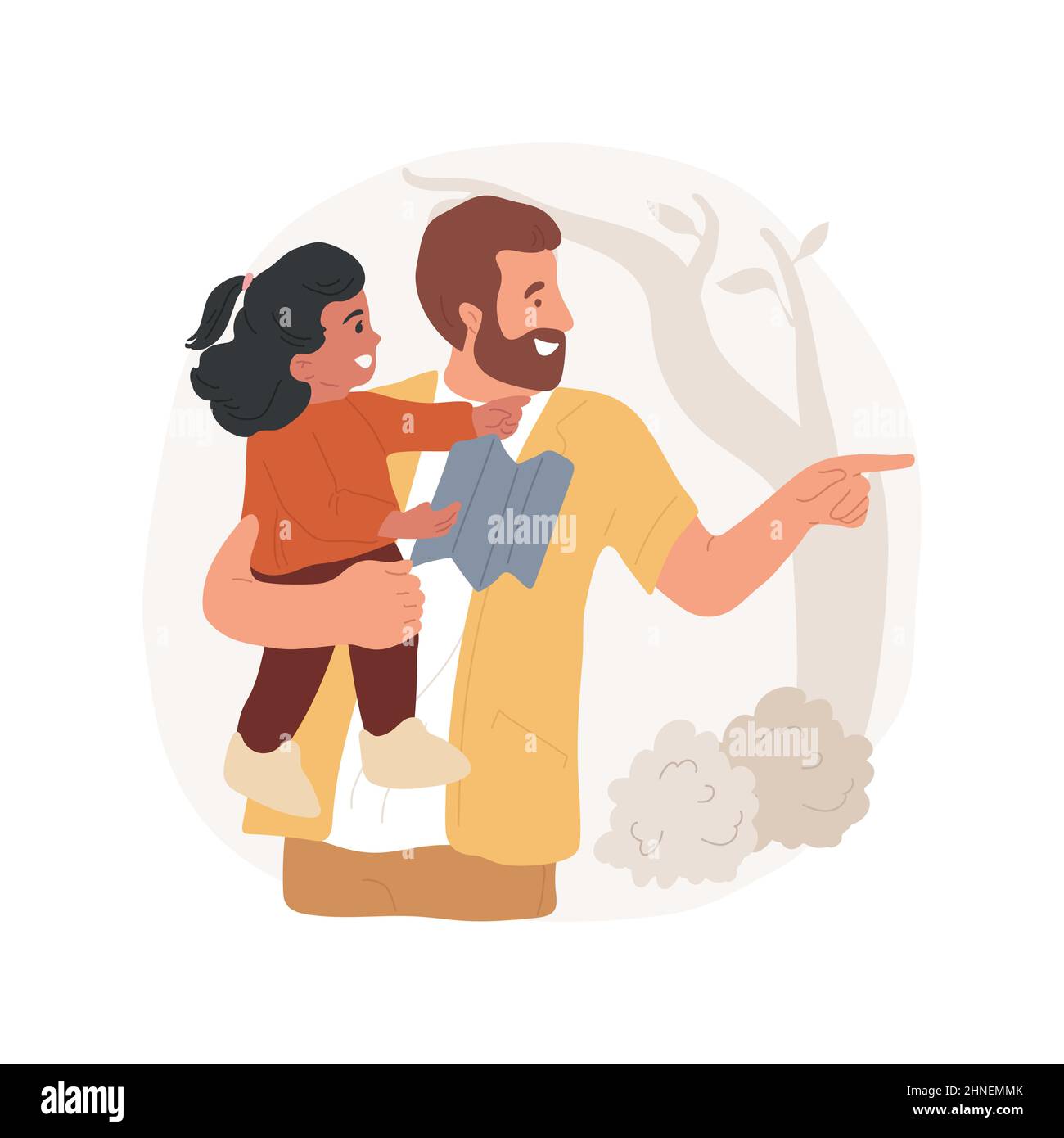 Apprenez à expliquer les directions Illustration vectorielle de dessin ...