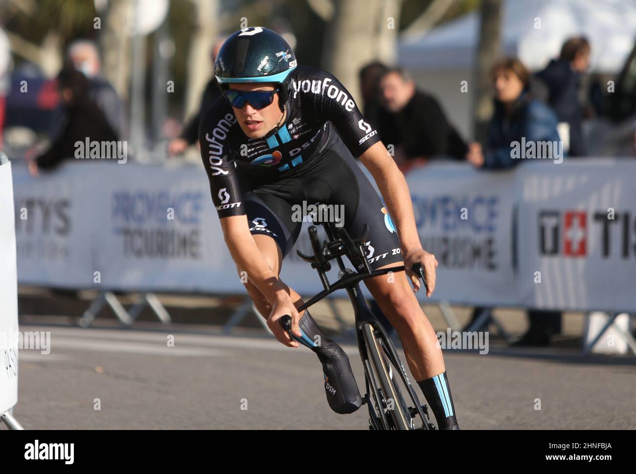 Tim NABERMAN de Team DSM pendant le Tour de Provence 2022, course cycliste, Prologue, Time Trial ...