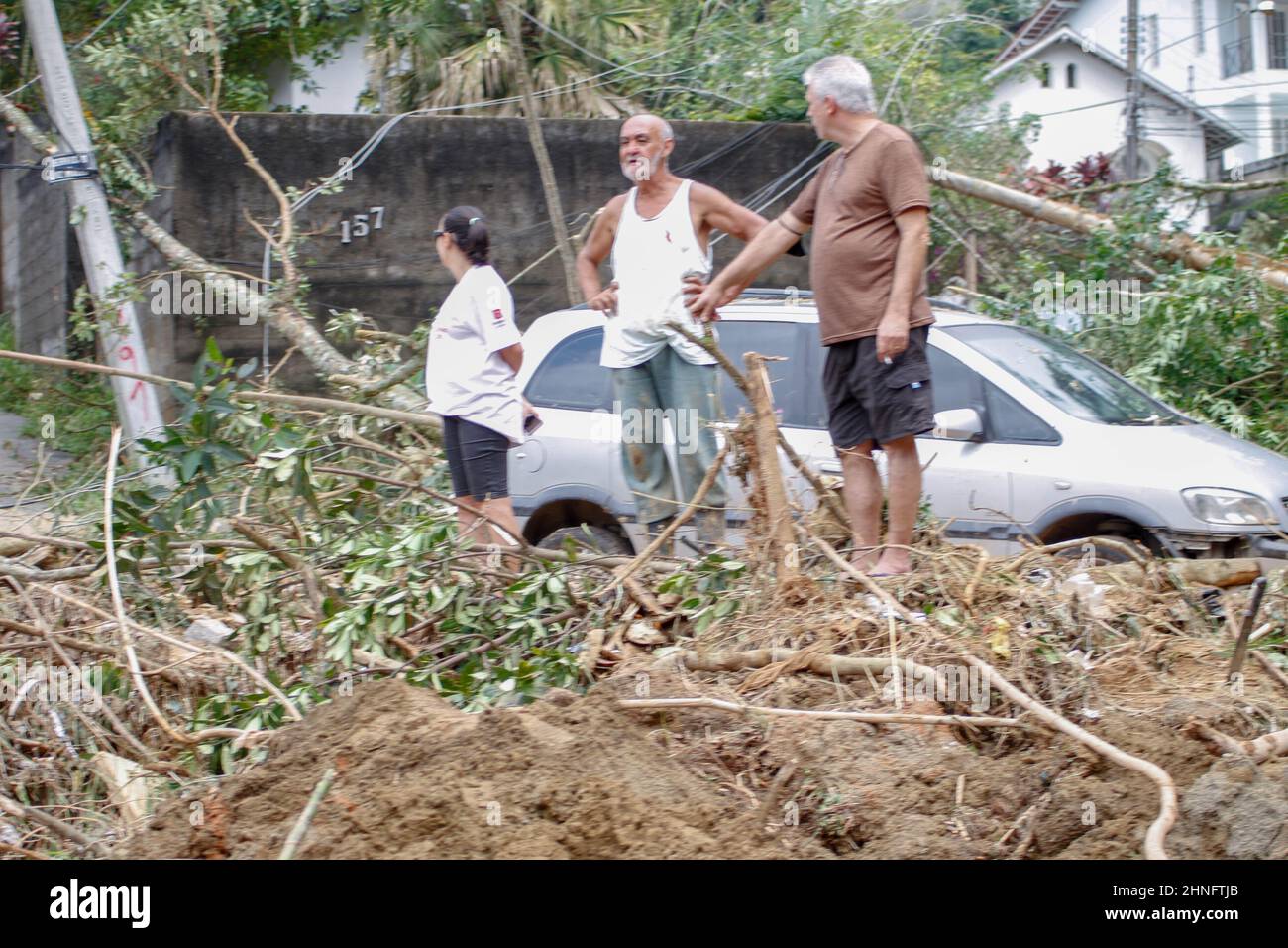 PETR'POLIS, RJ - 16.02.2022: TRAGÉDIE DANS LA PETRÓPOLIS RJ - dommages et bouleversements causés ...
