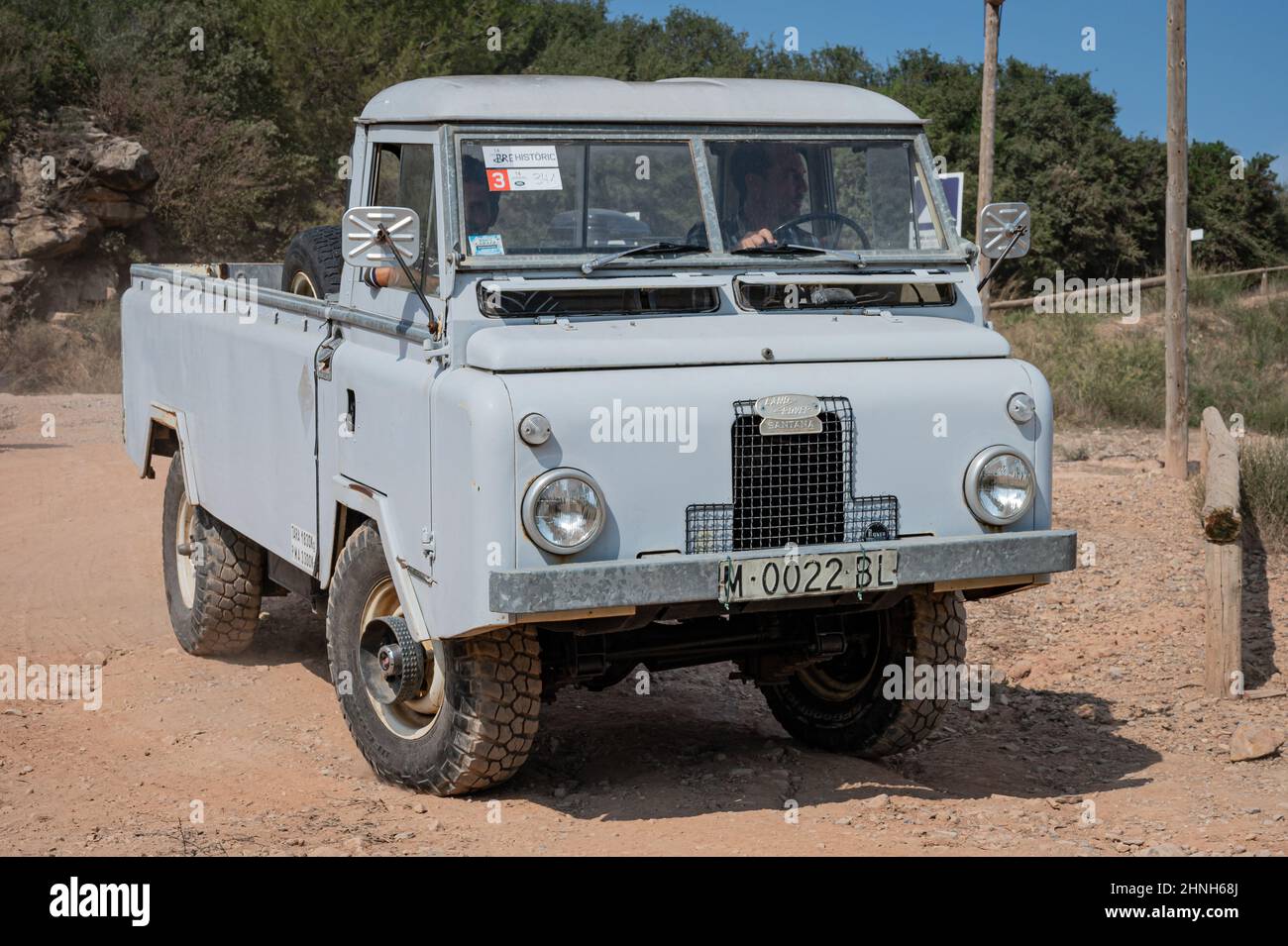 Espagne, le 12 août 2021 : ancien camion Land Rover 1300 Santana ...