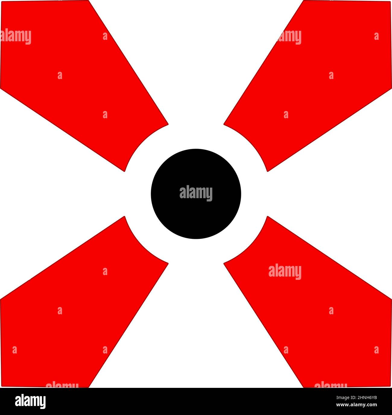 Signe X rouge, forme, lettre. Réticule, repère de cible, icône de ...