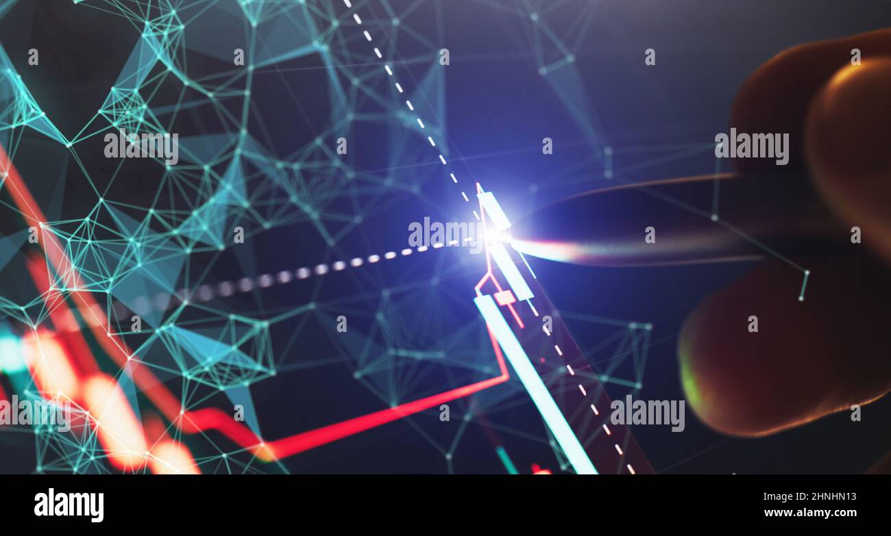 analyse pour analyse technique professionnelle sur le moniteur d'un ...