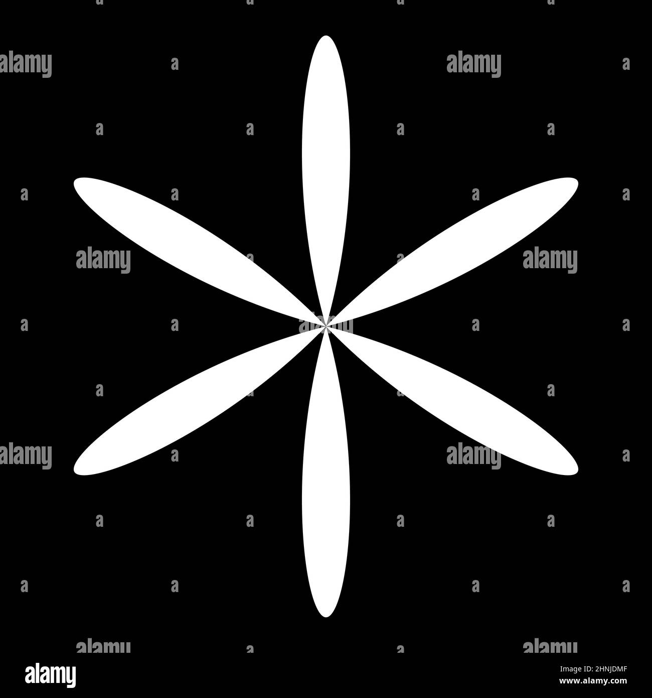 Formes organiques. Fleur, pétale, icône de plante, symbole ...