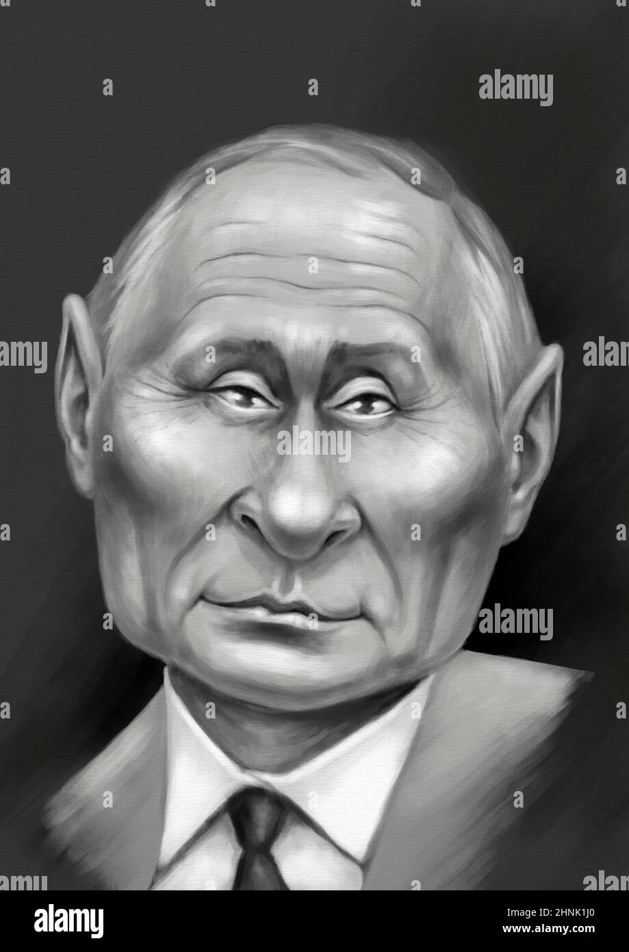 Vladimir poutine caricature Banque de photographies et d’images à haute ...