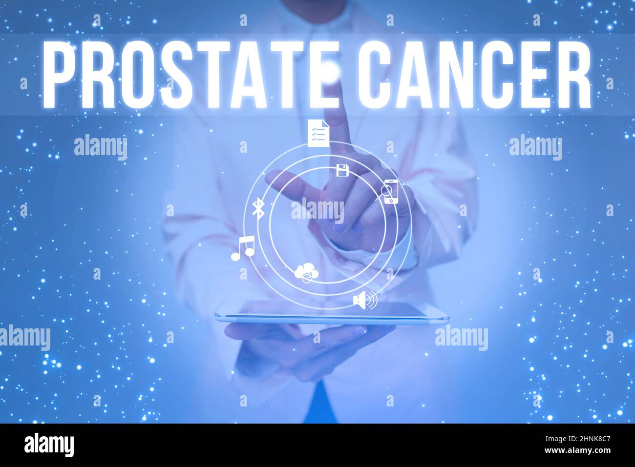 L'écriture le texte d'affichage cancer de la prostate, Business vitrine ...